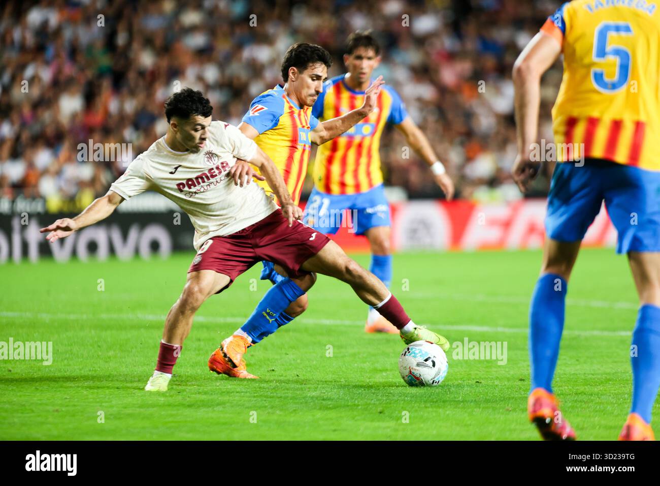 VALENCIA CF PLAYERS REACTS AFTER LOST A GAME Stock Photo - Alamy