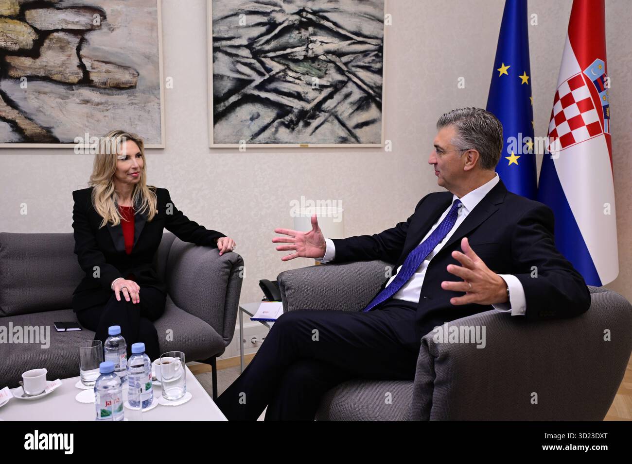 Prime Minister Andrej Plenkovic hosted the Ambassador of the United ...