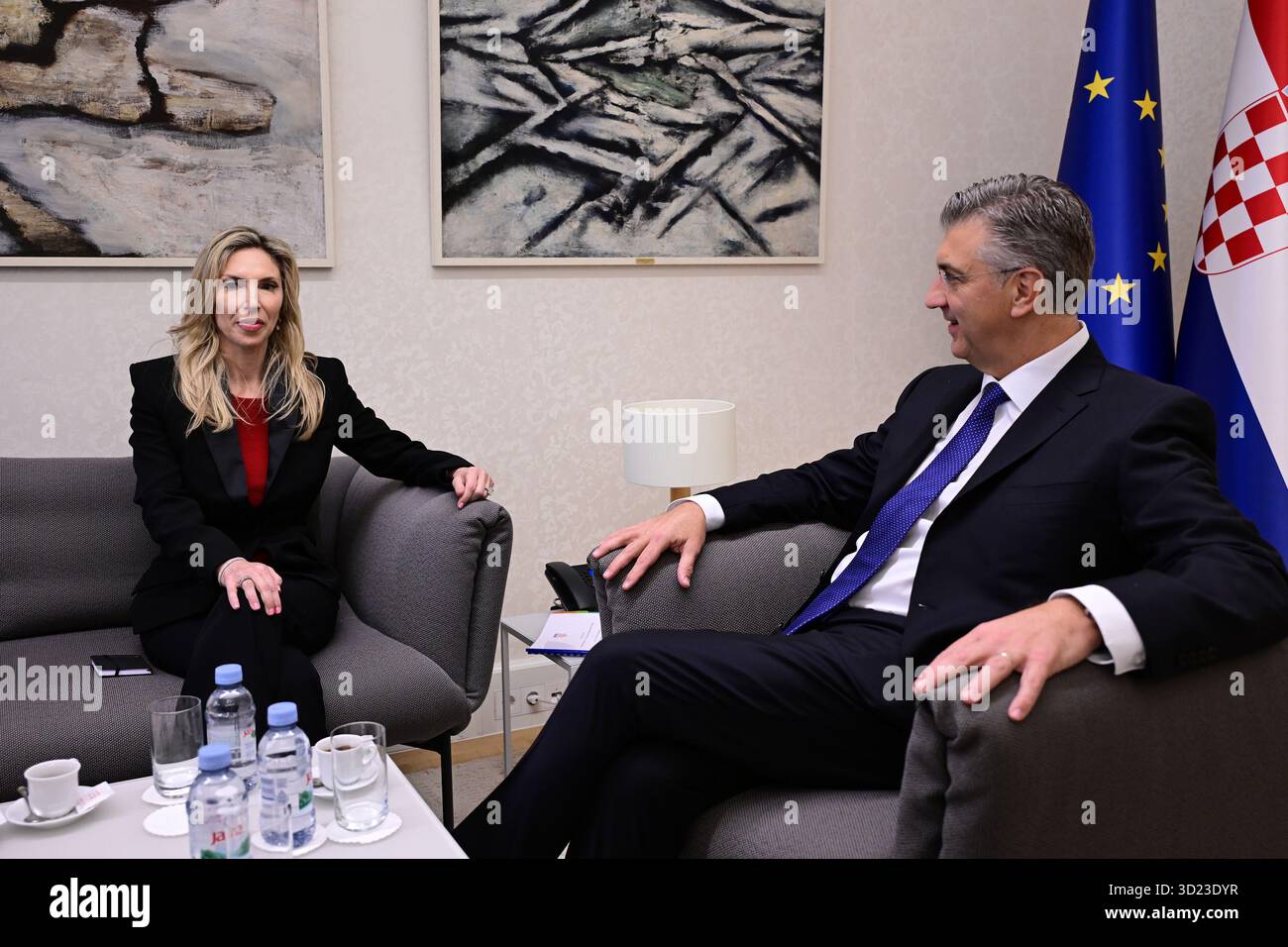 Prime Minister Andrej Plenkovic hosted the Ambassador of the United ...
