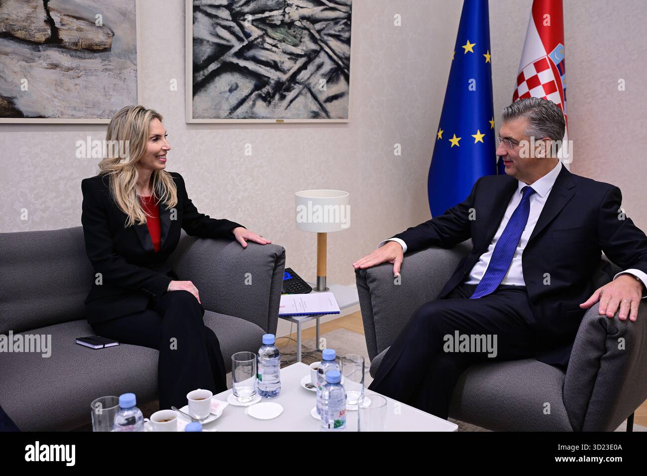 Prime Minister Andrej Plenkovic hosted the Ambassador of the United ...