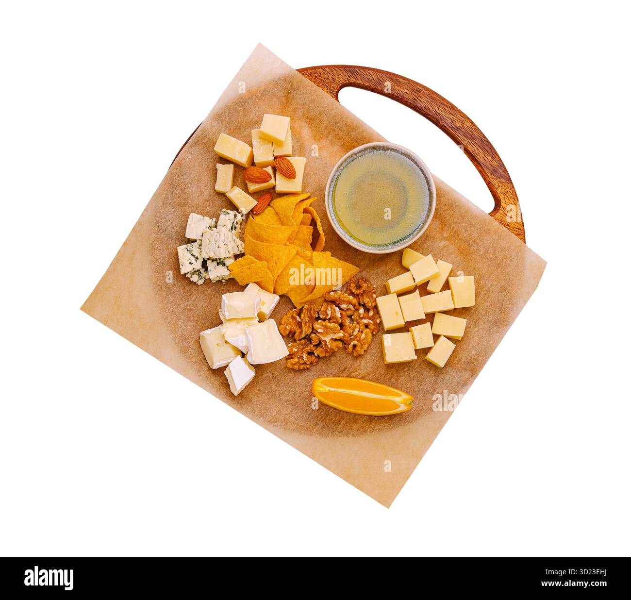 Assortment cheese nuts fruits Cut Out Stock Images & Pictures - Alamy