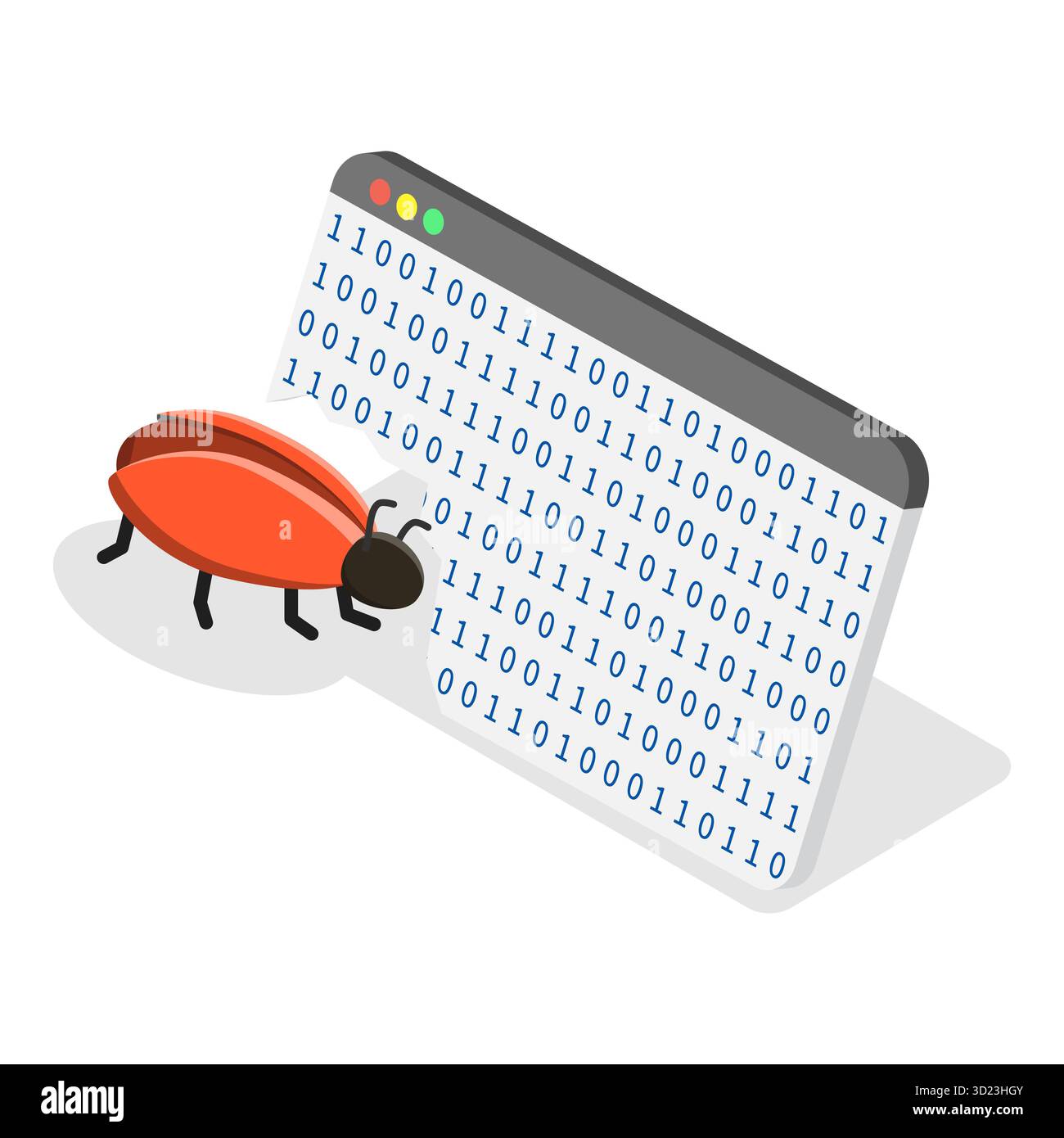 Malware computer icon isometric Cut Out Stock Images & Pictures - Alamy