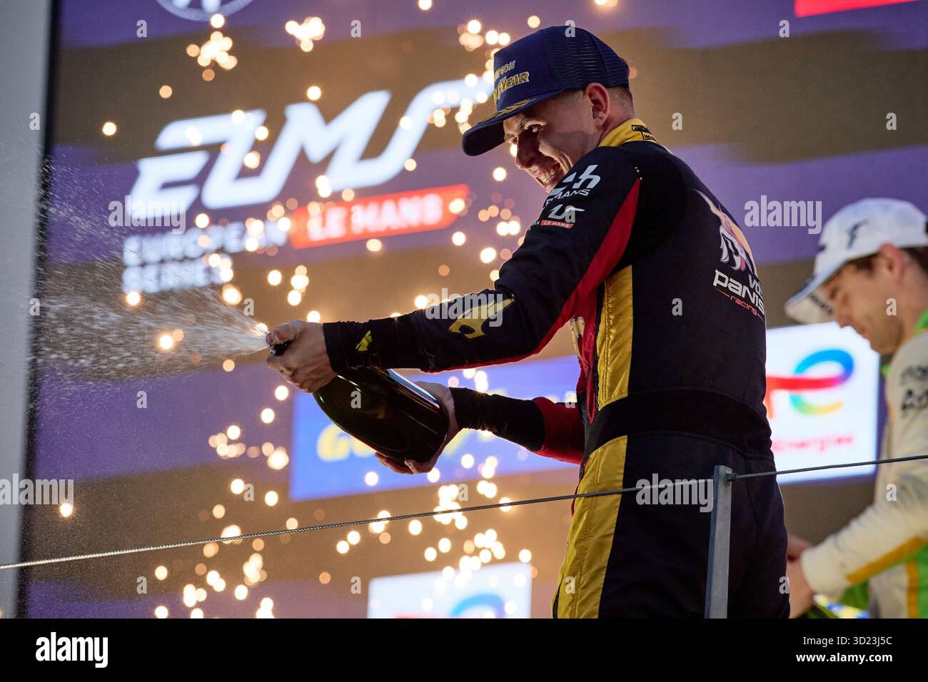 Oliver GRAY (GBR) Sprays Champagne from the podium over his team - VDS ...