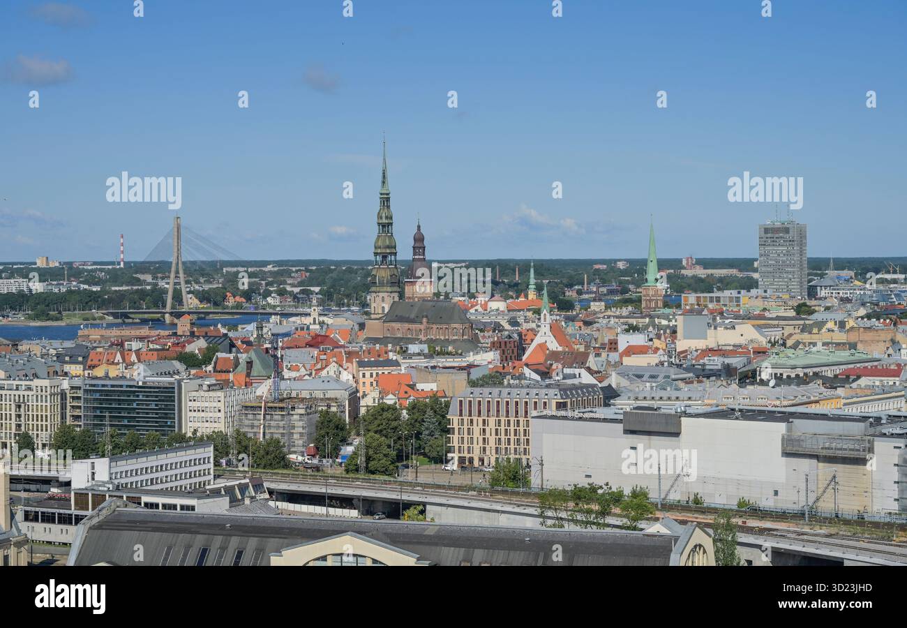 Stadtpanorama, Skyline, Altstadt, Riga, Lettland Stock Photo - Alamy