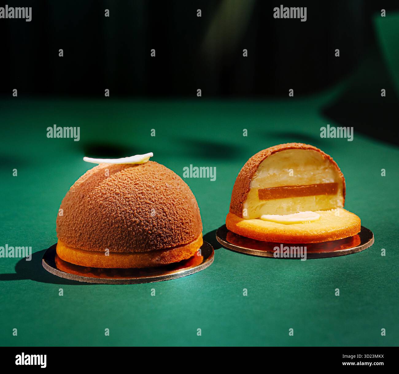Two round desserts one hi-res stock photography and images - Alamy