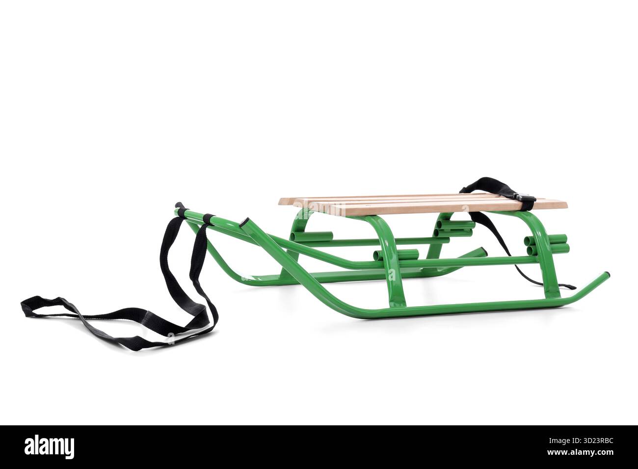 Empty sled isolated on white background Stock Photo - Alamy
