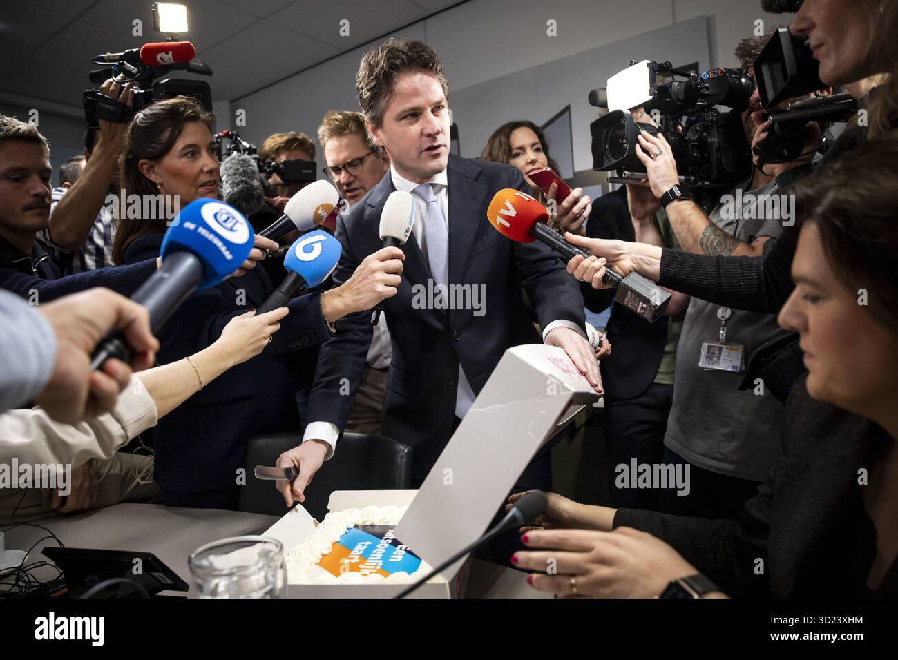 THE HAGUE - List leader Henri Bontenbal during a CDA faction meeting ...