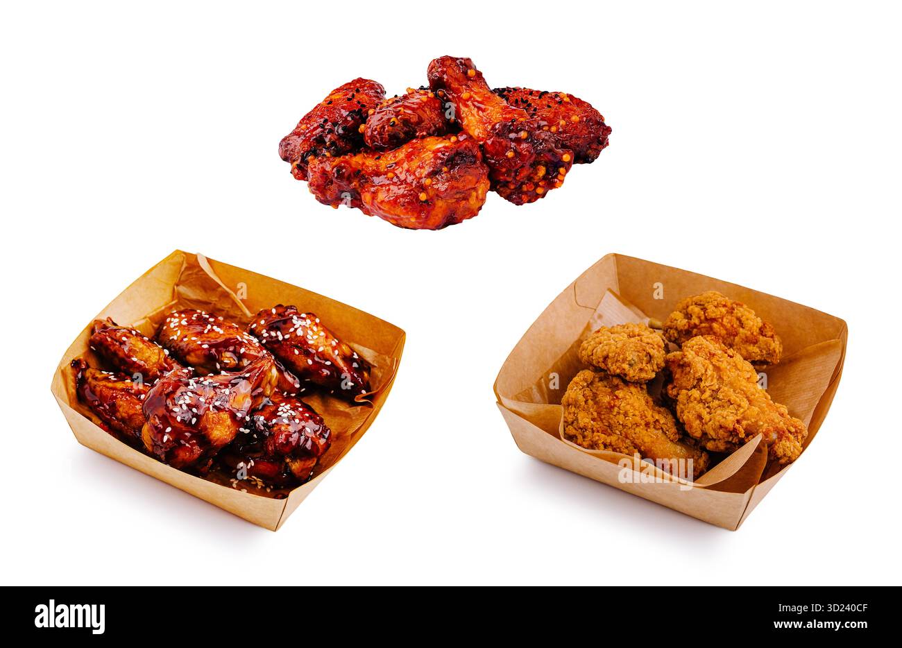 Street food fried chicken Cut Out Stock Images & Pictures - Alamy