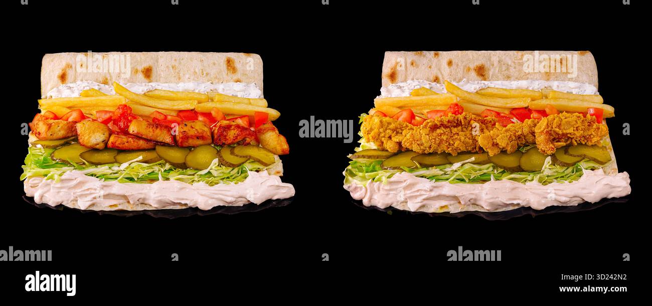 Popular fast food wraps hi-res stock photography and images - Alamy