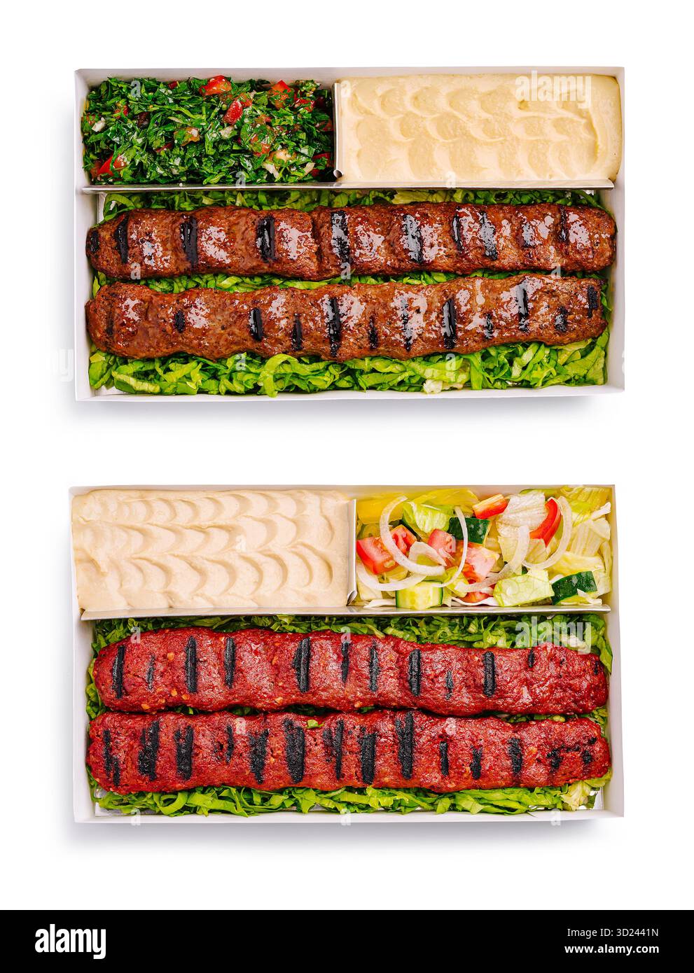 Delicious salad kebab in Cut Out Stock Images & Pictures - Alamy