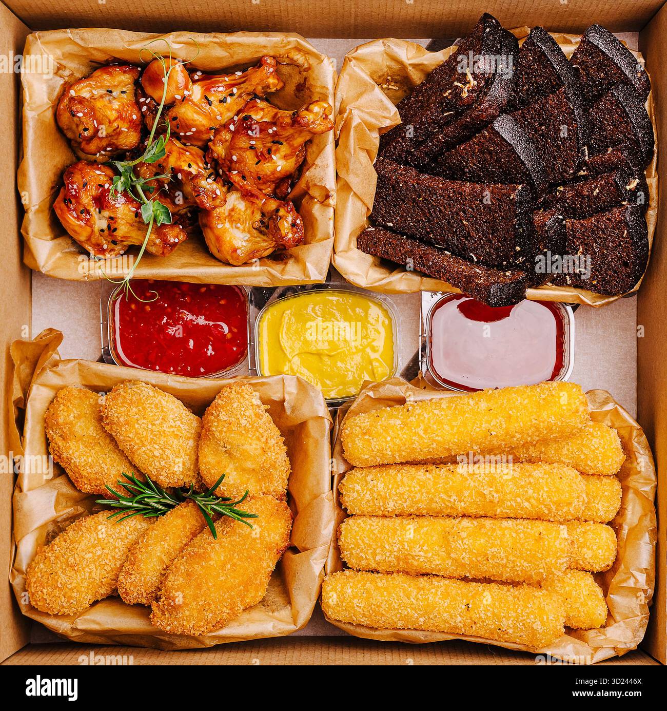 Delightful mix fried snacks hi-res stock photography and images - Alamy