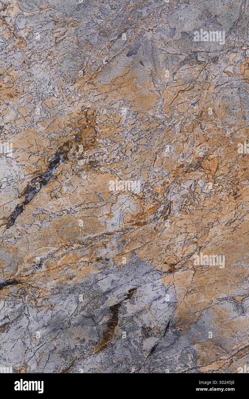 Unique textures of natural stone in shades of gray and gold, showcasing ...