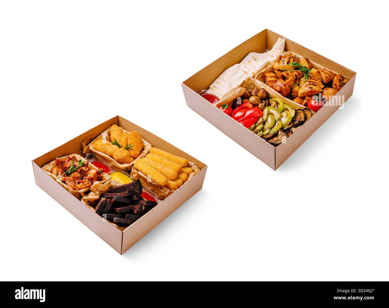 Stylish food packaging Cut Out Stock Images & Pictures - Alamy