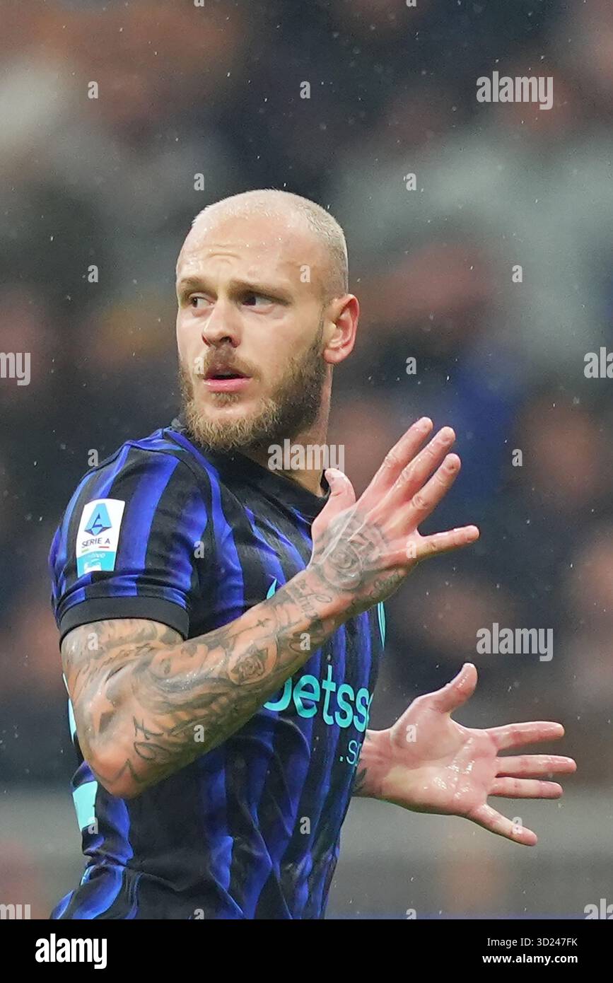 Inter MilanÕs Federico Dimarco during the Serie A soccer match between ...
