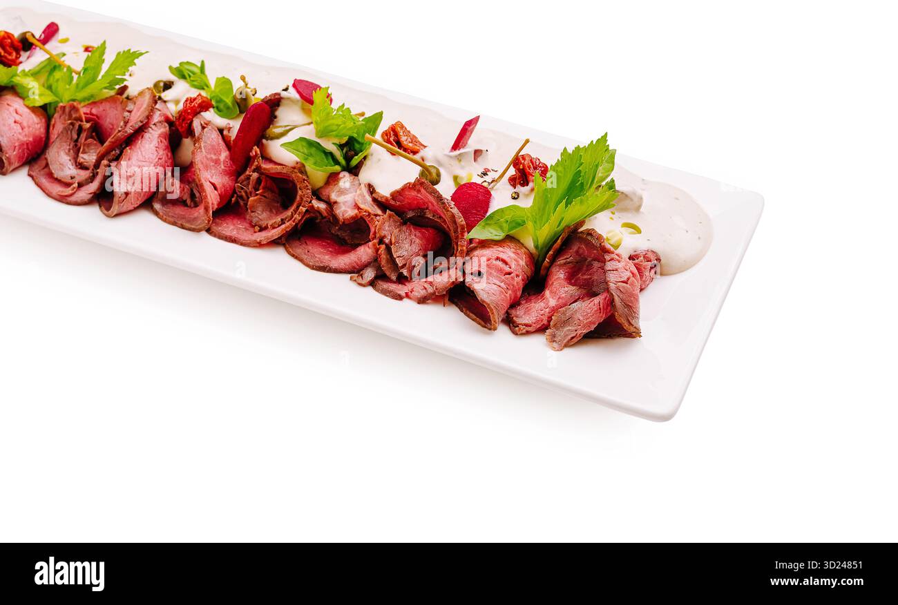 Beautifully arranged roast beef hi-res stock photography and images - Alamy
