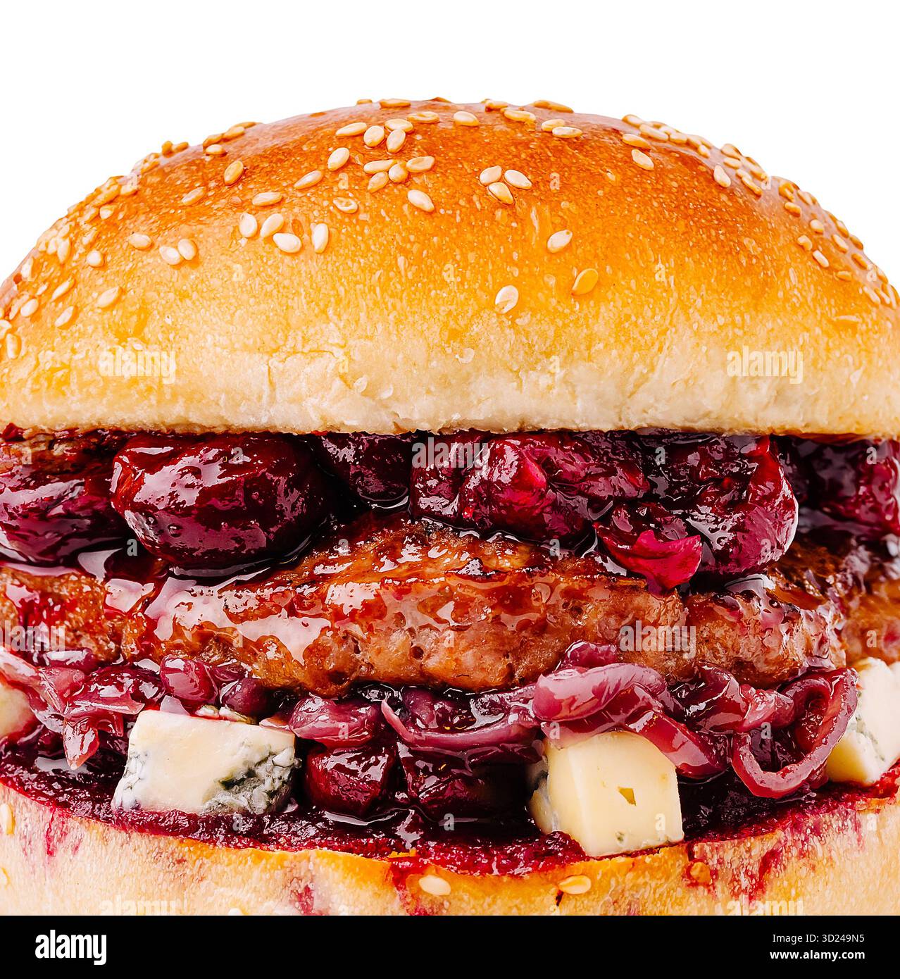 Mouthwatering burger featuring juicy hi-res stock photography and ...