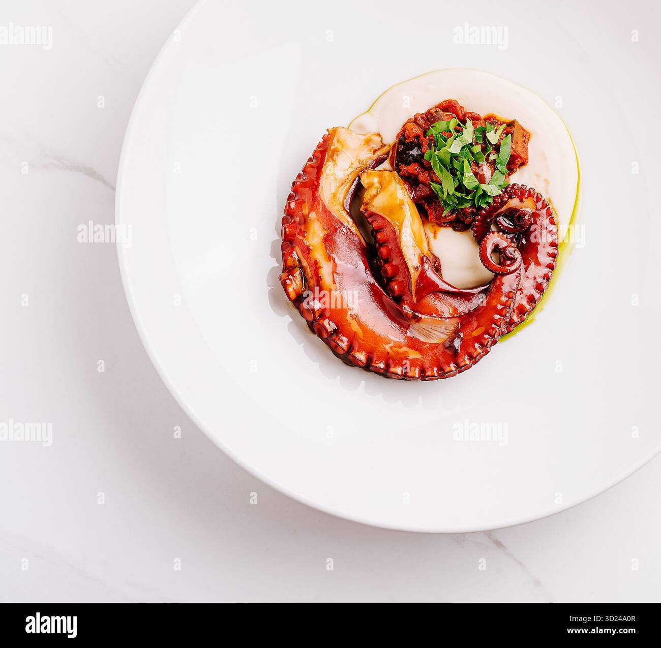 Tender octopus dish hi-res stock photography and images - Alamy