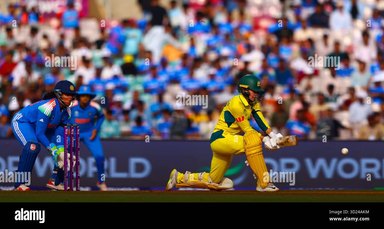 Phoebe Litchfield of Australia during the ICC Women's ODI Cricket World ...