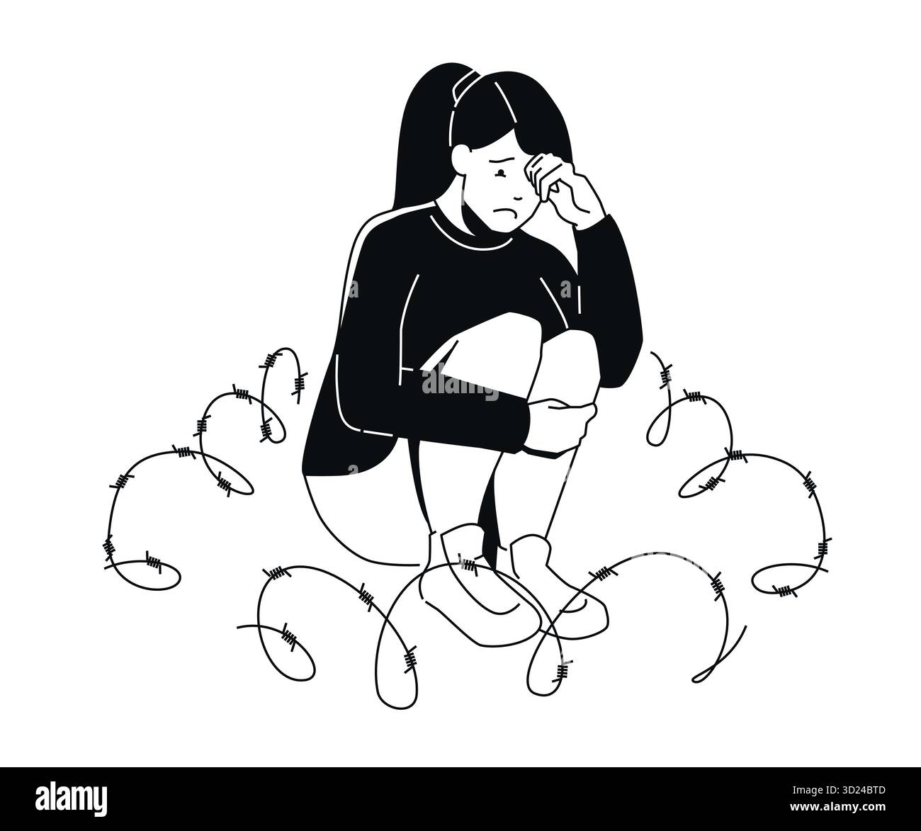 Rejection anxiety Stock Vector Images - Alamy