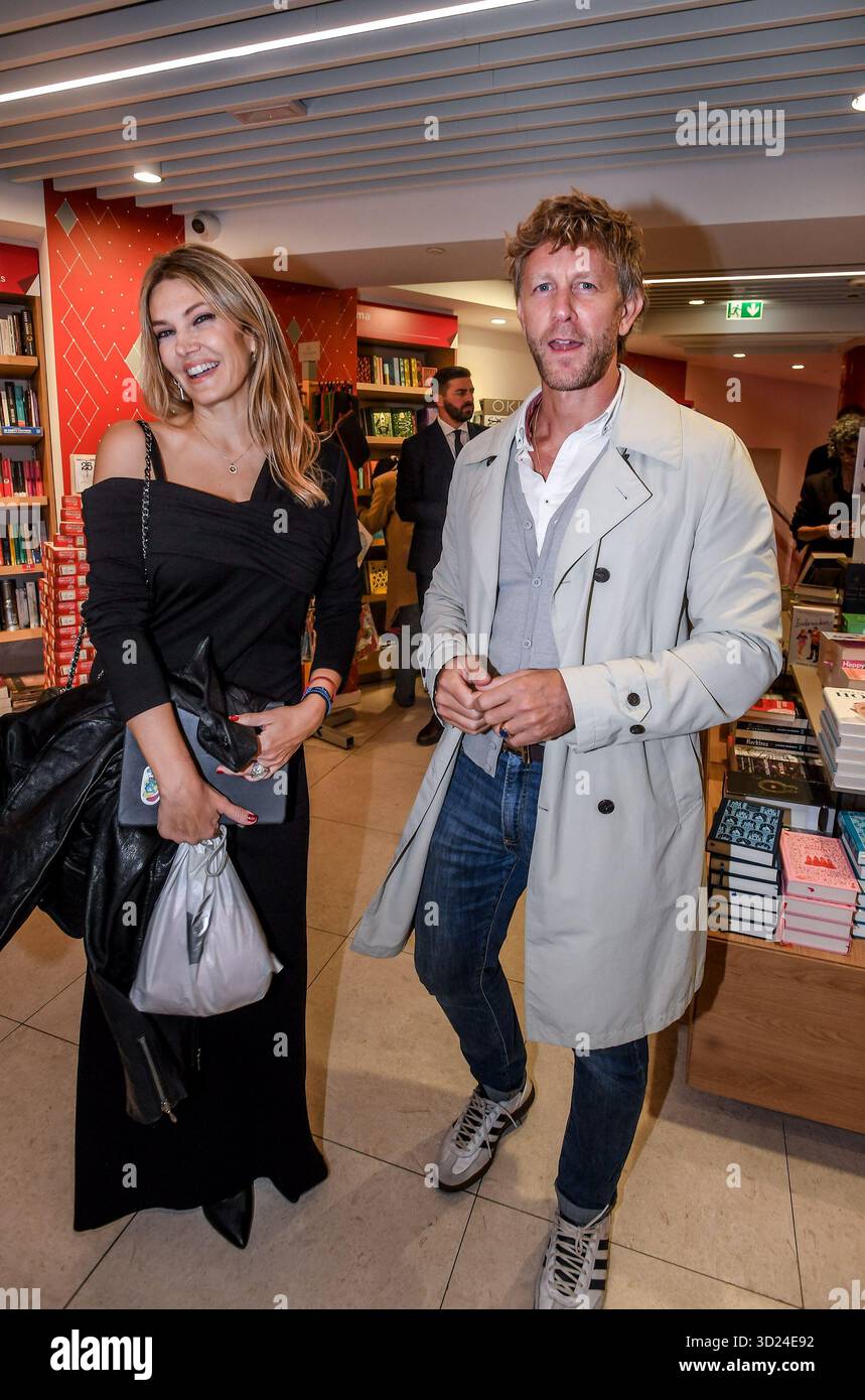 **NO WEB OR NEWSPAPERS, ONLY FOR ITALY** Mondadori book presentation of ...