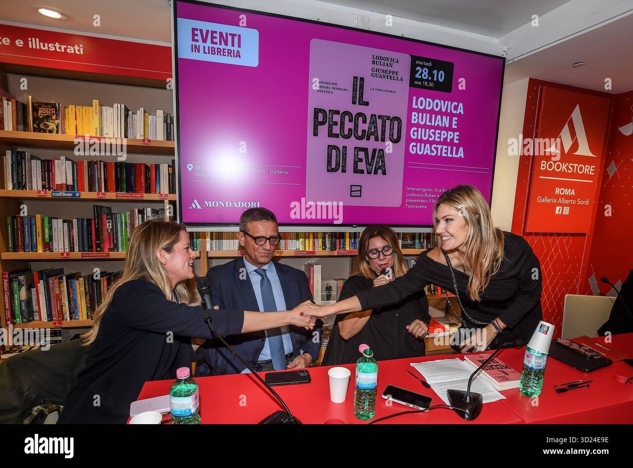**NO WEB OR NEWSPAPERS, ONLY FOR ITALY** Mondadori book presentation of ...