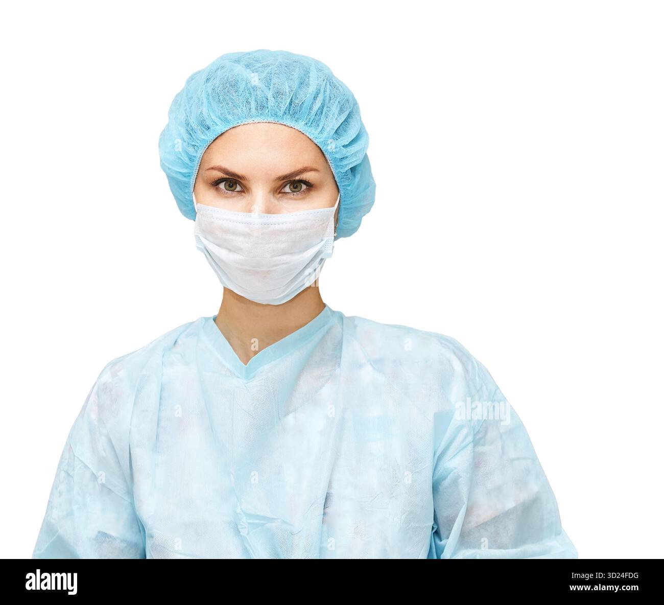 Female professional in mask hi-res stock photography and images - Alamy