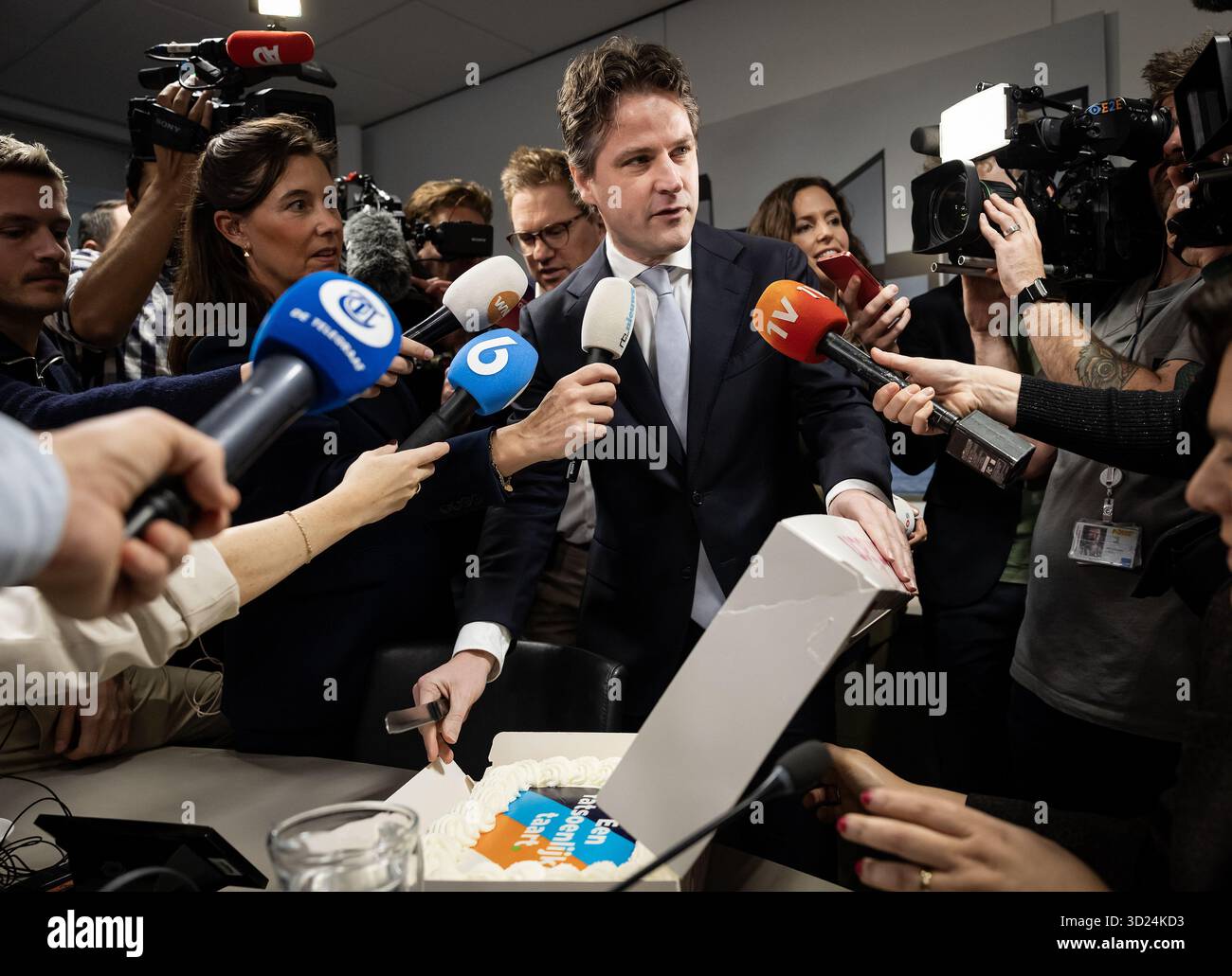 THE HAGUE - List leader Henri Bontenbal during a CDA faction meeting ...
