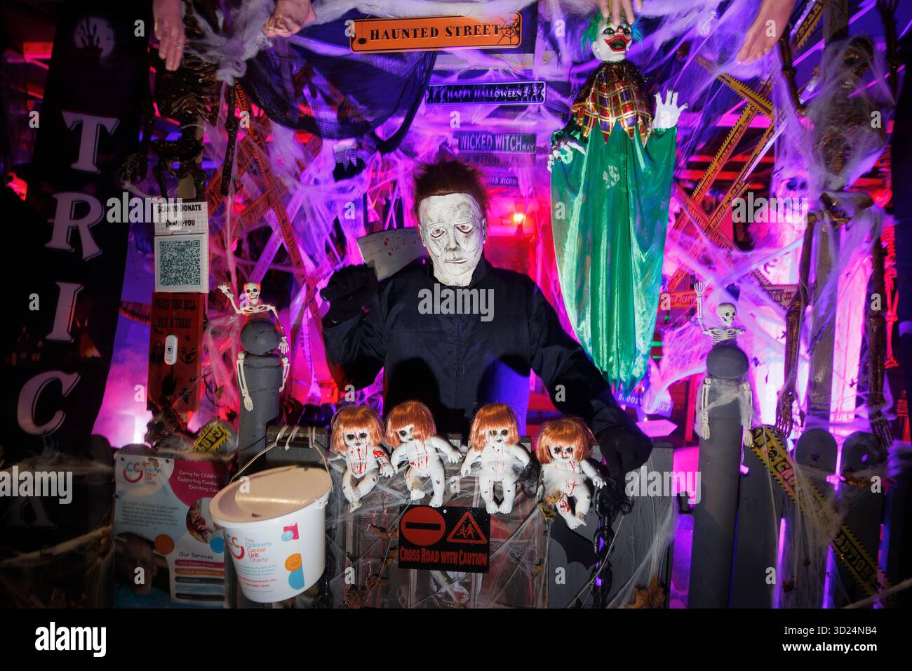 Gary McPhee's Halloween themed home in Tullycarnet, Belfast which is ...