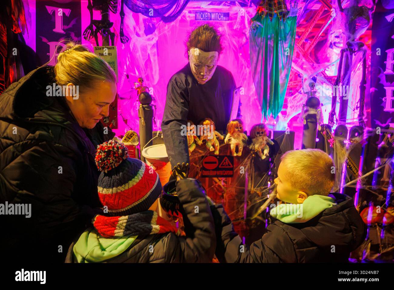 Gary McPhee's Halloween themed home in Tullycarnet, Belfast which is ...