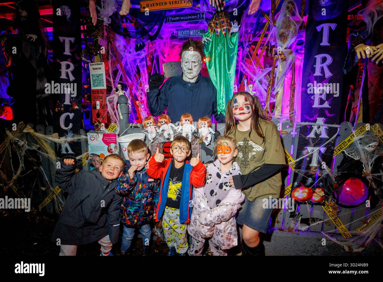 Gary McPhee's Halloween themed home in Tullycarnet, Belfast pictured ...