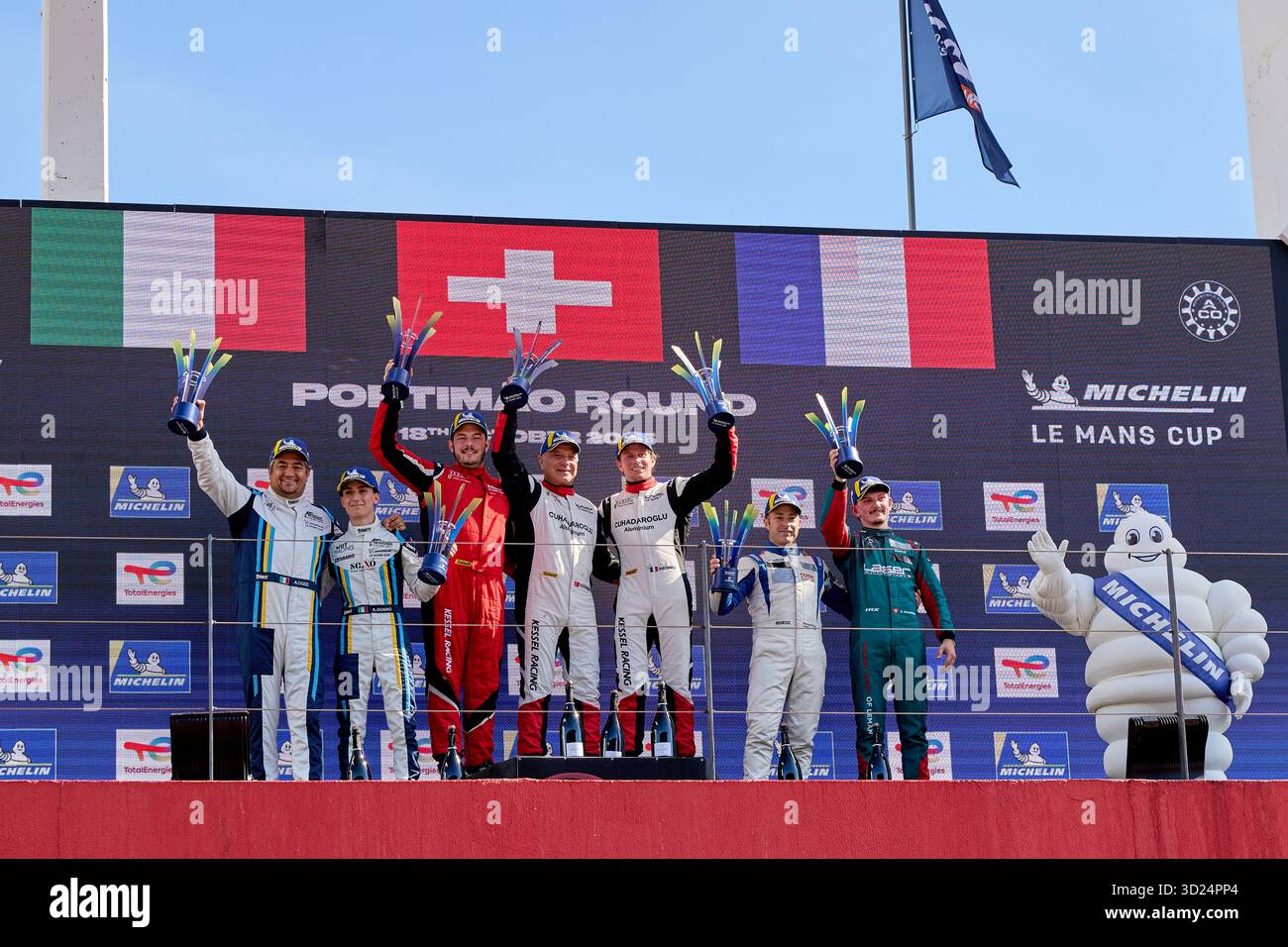 GT3 Podium: 1st: Murat Cuhadaroglu, David Fumanelli (Kessel Racing #33 - Ferrari 296 GT3) 2nd ...