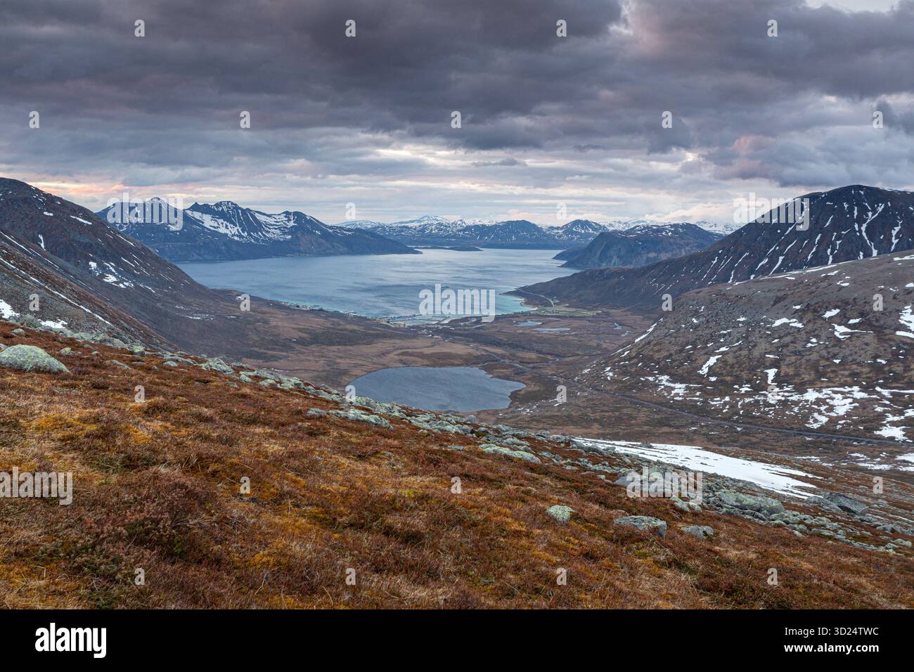 Norway Grotfjord landscape, Brosmetinden Stock Photo - Alamy