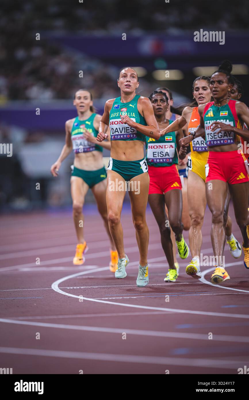 Rose Davies participating in the World Athletics Championships in Tokyo ...