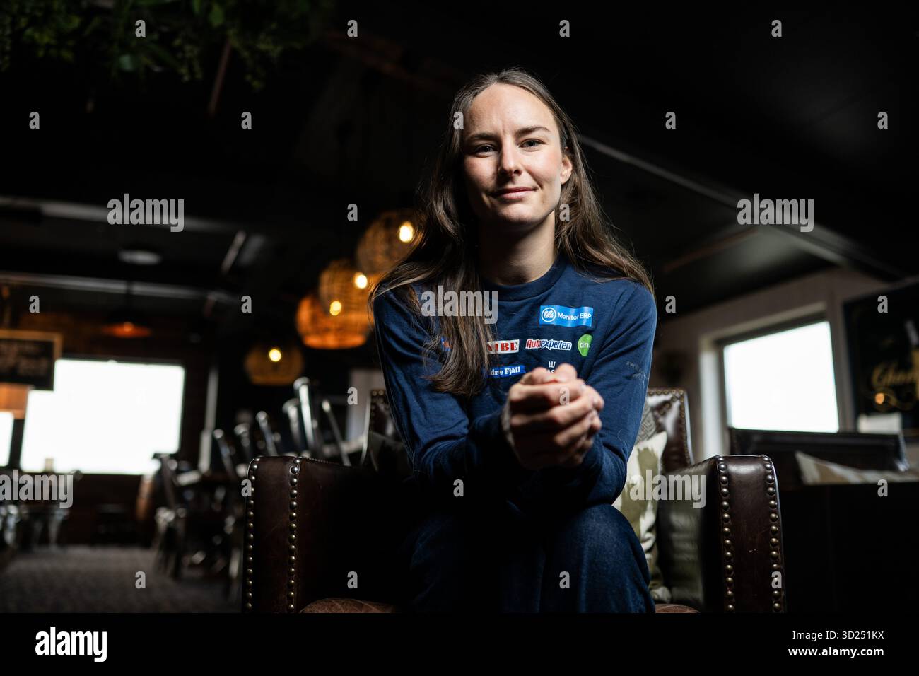 251030 Ella Halvarsson poses for a portrait during a press event with ...