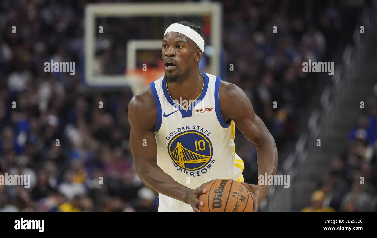 Golden State Warriors forward Jimmy Butler III during an NBA basketball ...