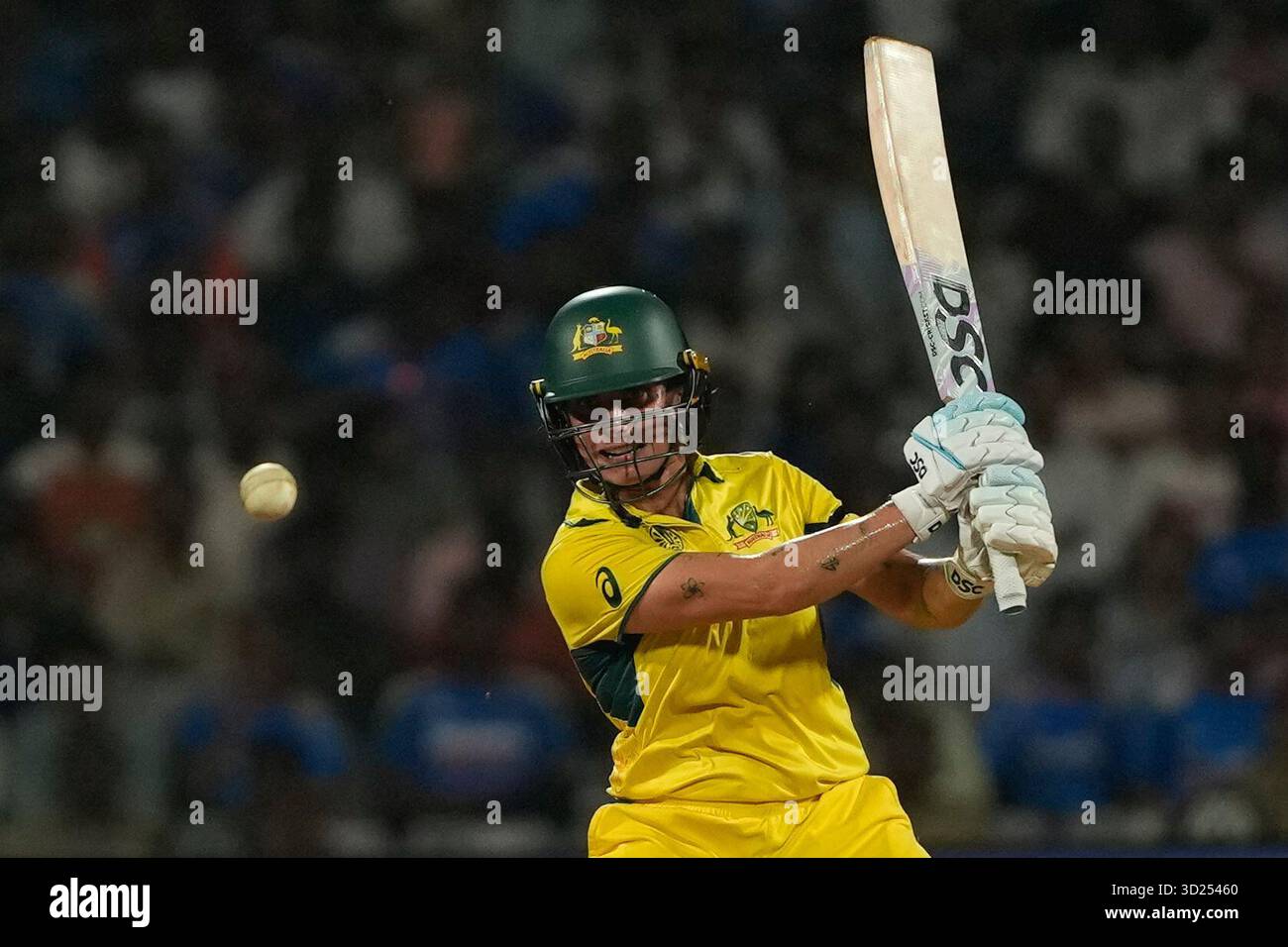Australia's Ashleigh Gardner plays a shot during the ICC Women's ...