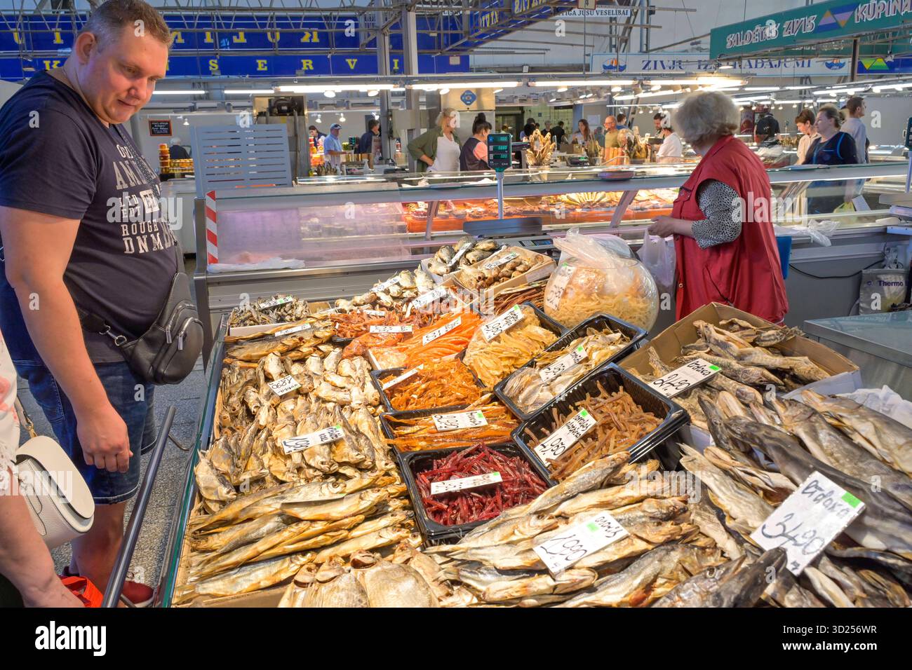Fisch, Verkaufsstand, Zentralmarkt, grosser Wochenmarkt, Centraltirgus ...
