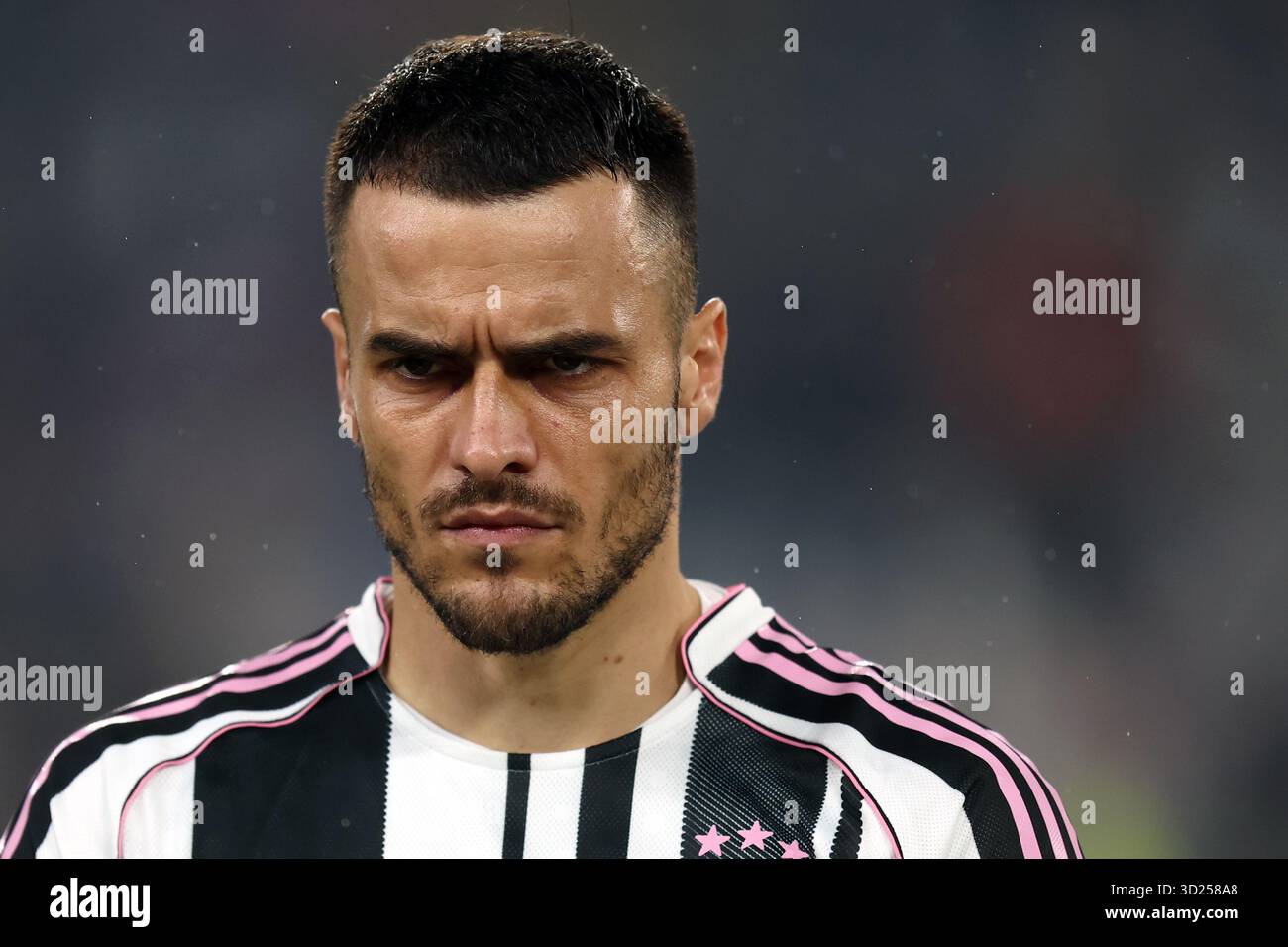 Filip Kostic of Juventus Fc looks on during the Serie A football match ...