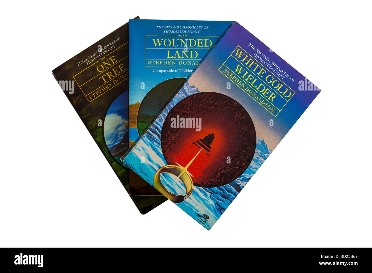 Selection of Stephen Donaldson books with White Gold Wielder book on ...