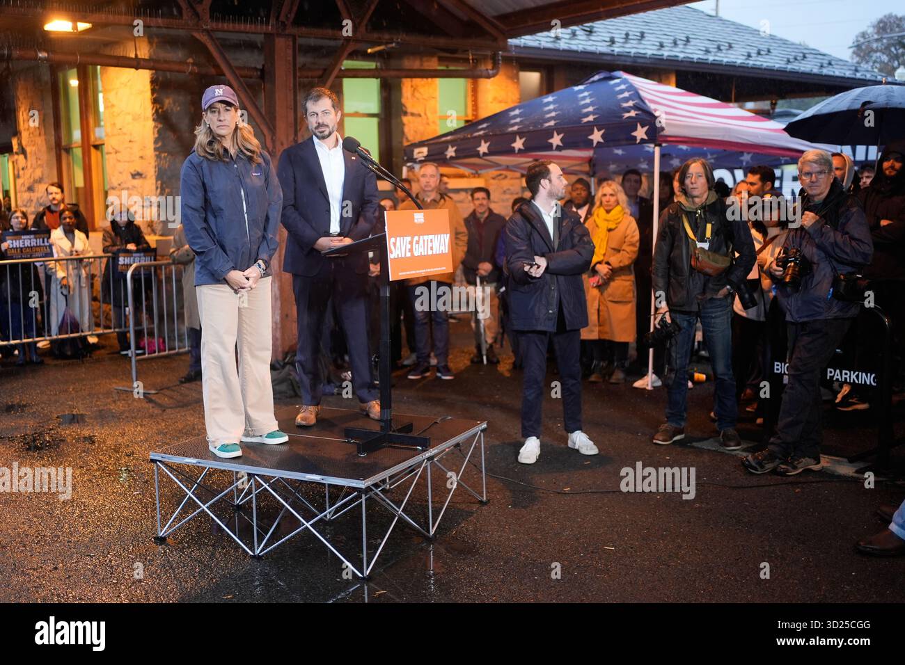 New Jersey gubernatorial candidate Mikie Sherrill and former ...
