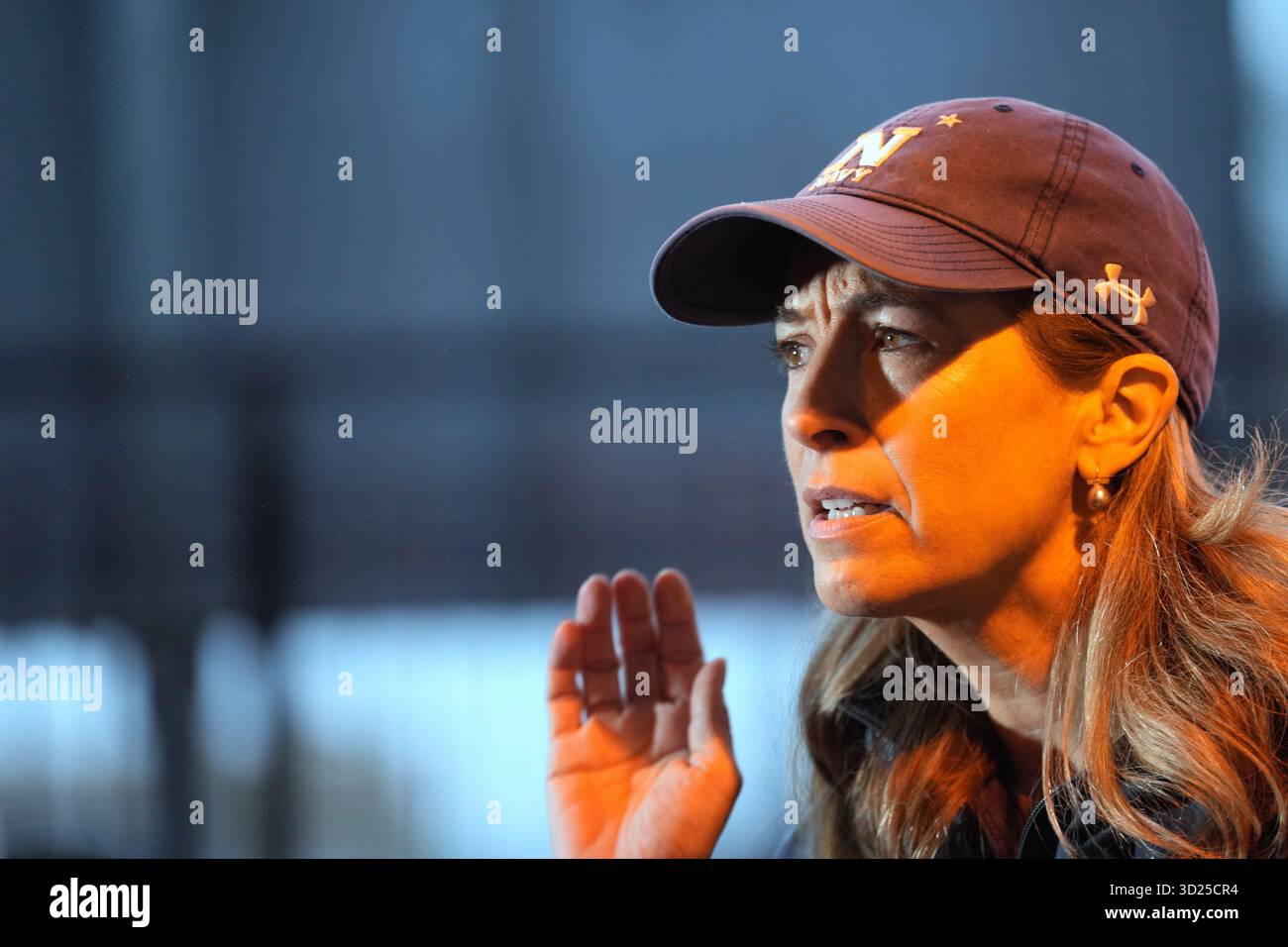 New Jersey gubernatorial candidate Mikie Sherrill takes questions from ...