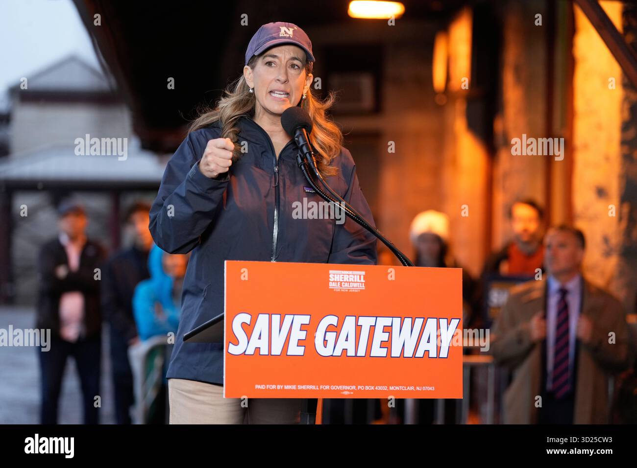 New Jersey gubernatorial candidate Mikie Sherrill speaks to media and ...
