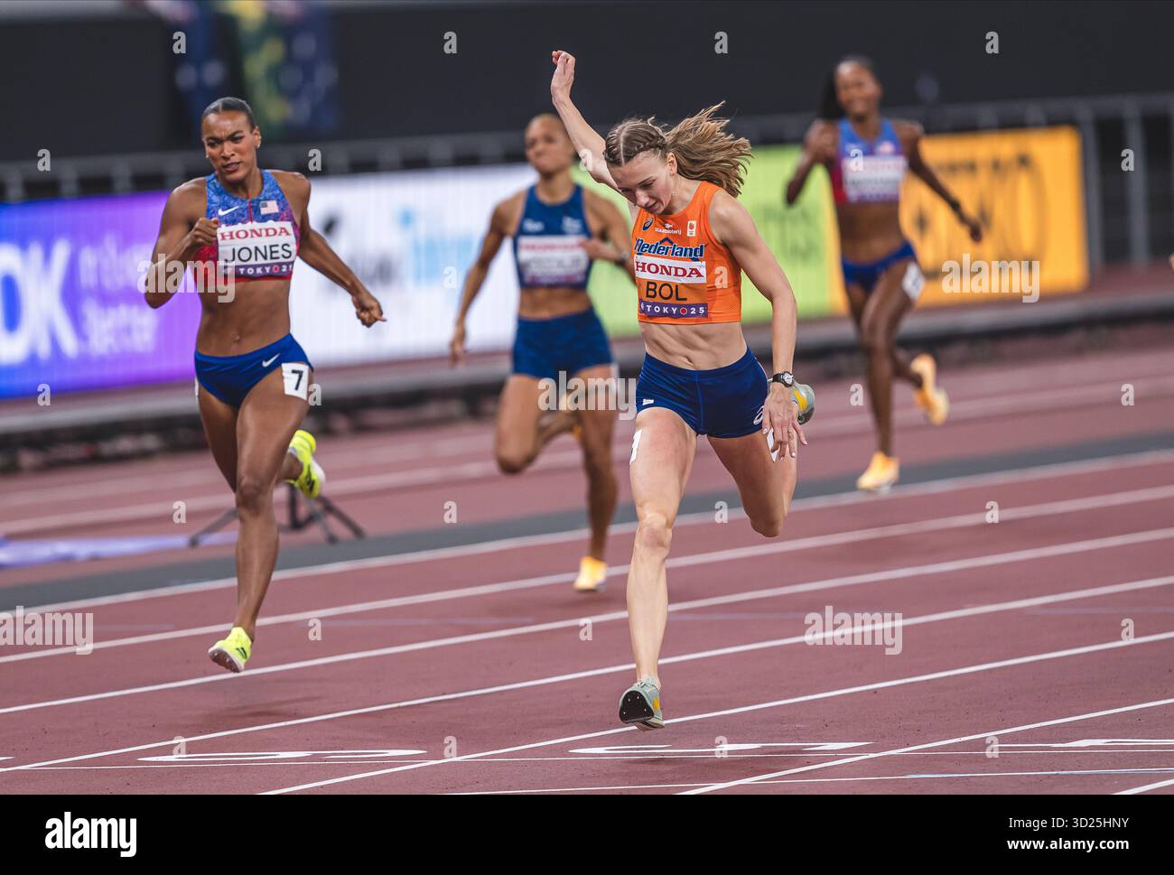 Femke Bol winning in the World Athletics Championships in Tokyo 2025 ...