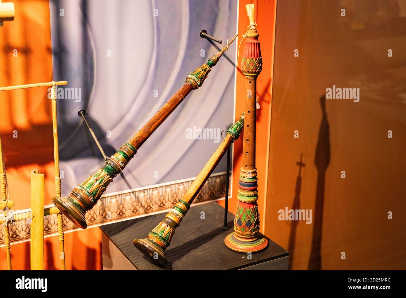 Collection of antique wind instruments in Muzium Etnologi Dunia Melayu ...