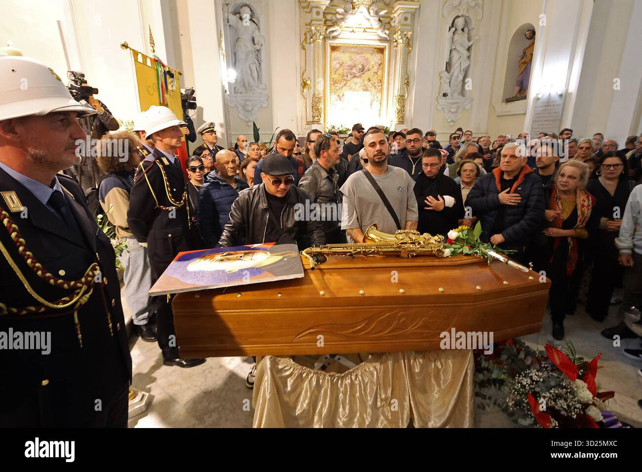 James Senese's funeral in Miano, Naples Stock Photo - Alamy
