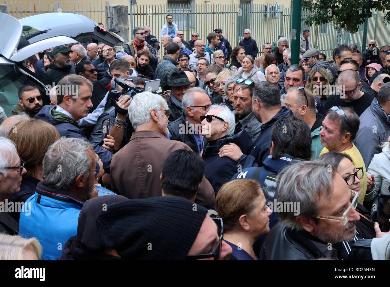 James Senese's funeral in Miano, Naples Stock Photo - Alamy