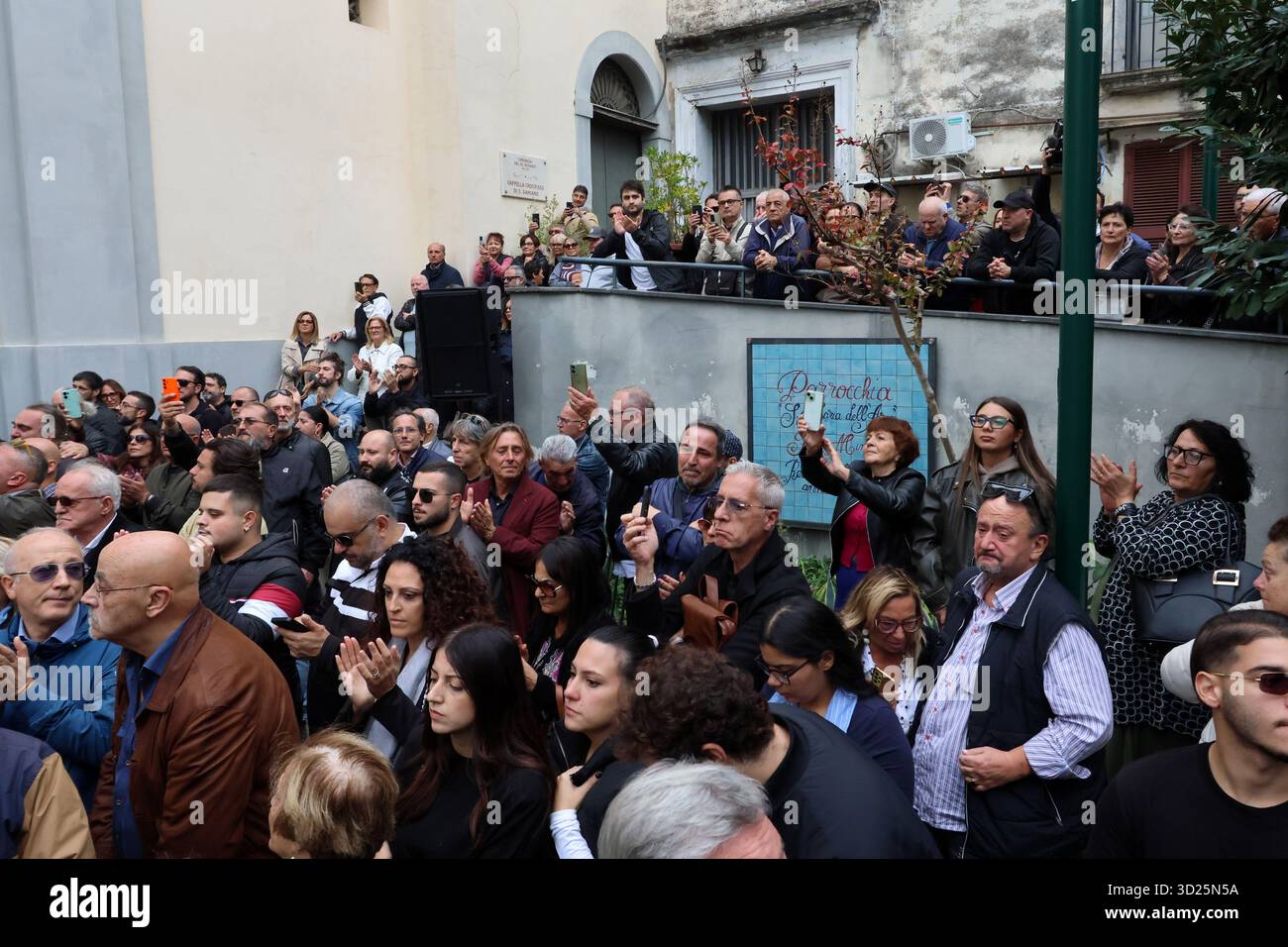James Senese's funeral in Miano, Naples Stock Photo - Alamy