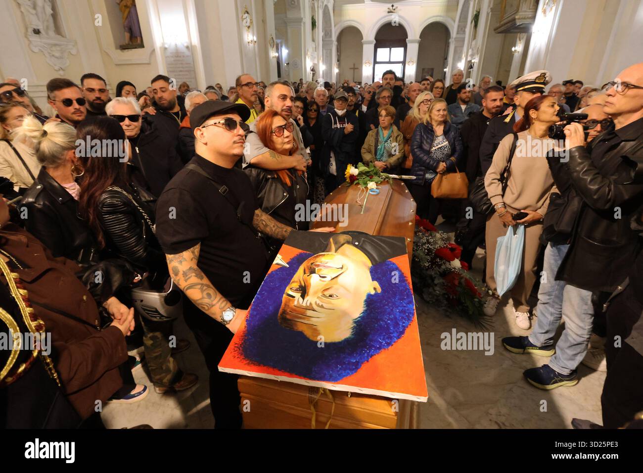 James Senese's funeral in Miano, Naples Stock Photo - Alamy