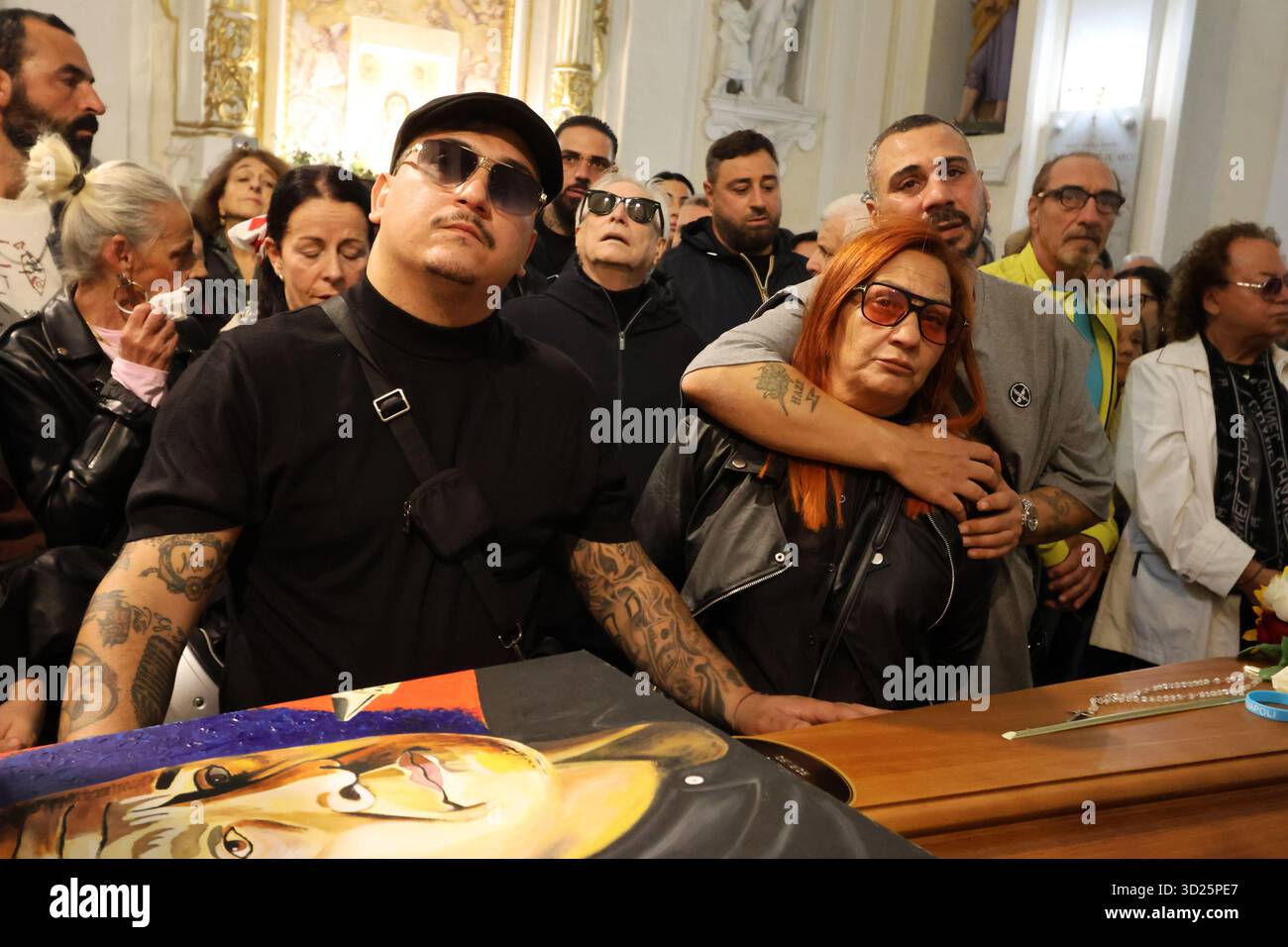 James Senese's funeral in Miano, Naples Stock Photo - Alamy