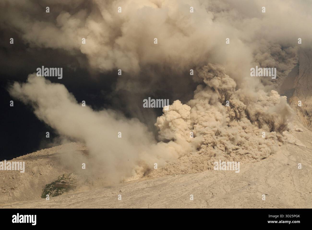 Eruption of Mount Sinabung and its pyroclastic flows Stock Photo - Alamy